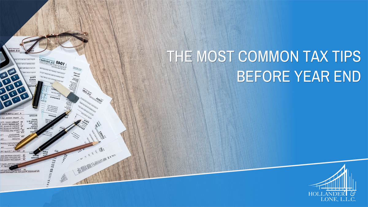 The Most Common Tax Tips before Year End